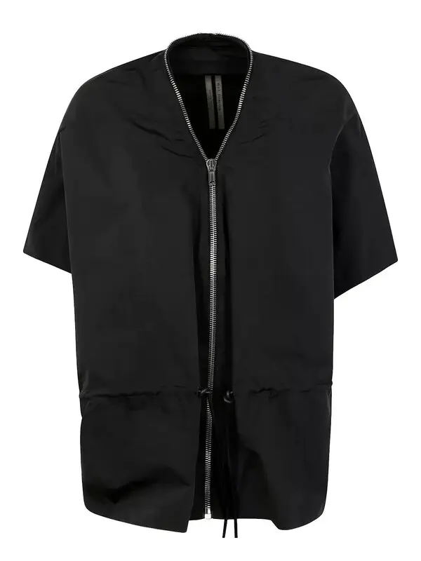 Rick Owens Zip-up Bomber Jacket - Black
