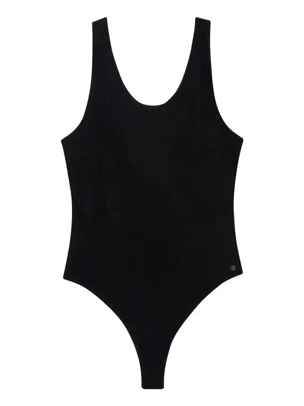 ANINE BING Ginny Bodysuit - Black
