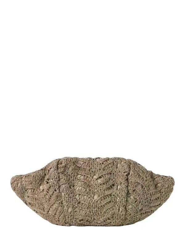 Brunello Cucinelli Crochet Panel Cross Body Bag - Neutrals
