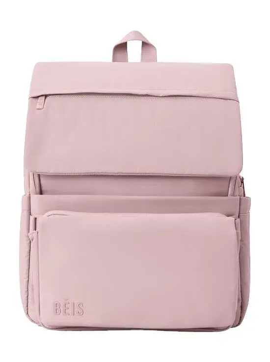 BEIS The Ultimate Diaper Backpack - In Atlas Pink