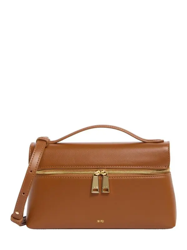 Jw Pei Thea Faux Leather Top Handle Bag - Brown