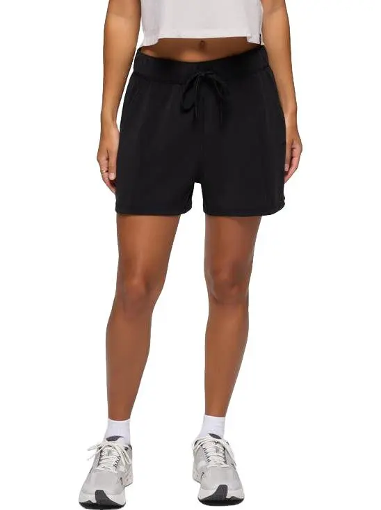 Prana Shea High-waisted Knit Shorts - Black