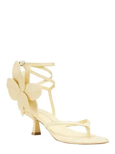 STUART WEITZMAN Paradise Ankle Strap Sandal - Lemon Chiffon