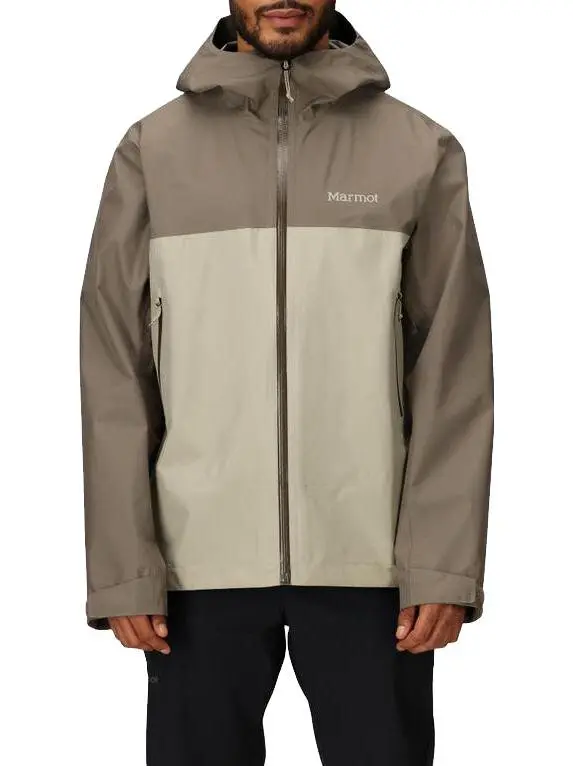 MARMOT Minimalist Pertex® Waterproof Hooded Jacket - Claystone/shale Grey