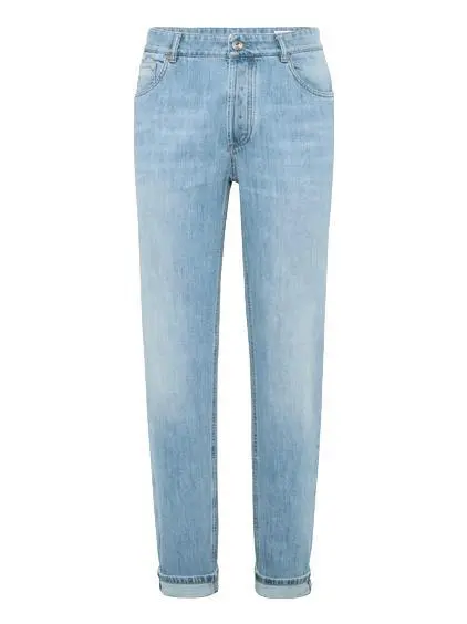 Brunello Cucinelli Lightweight Denim Trousers - Light Denim