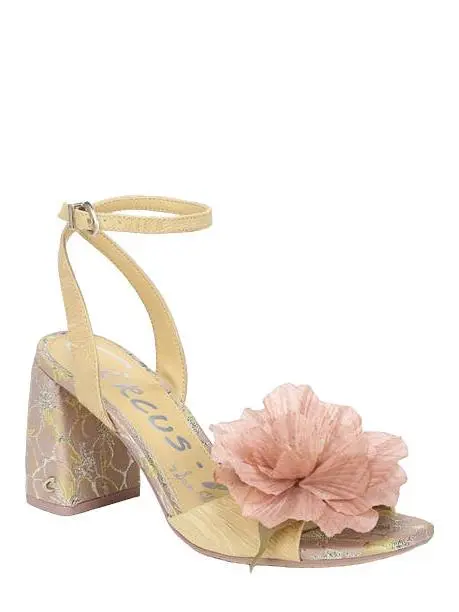 CIRCUS NY BY SAM EDELMAN Aria Floral Sandal - Dusty Yellow/ballet Blush