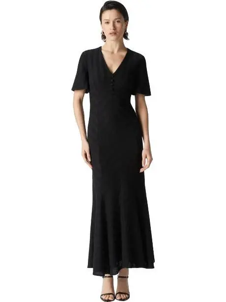 Missoni Long Dress In Cotton And Zigzag Viscose - Black