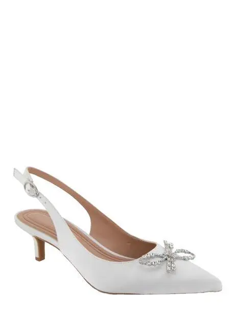 Bcbgmaxazria Donna Slingback Kitten Heel Pump - Porcelain