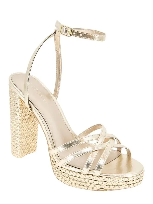 Bcbgmaxazria Orisa Platform Sandal - Platino