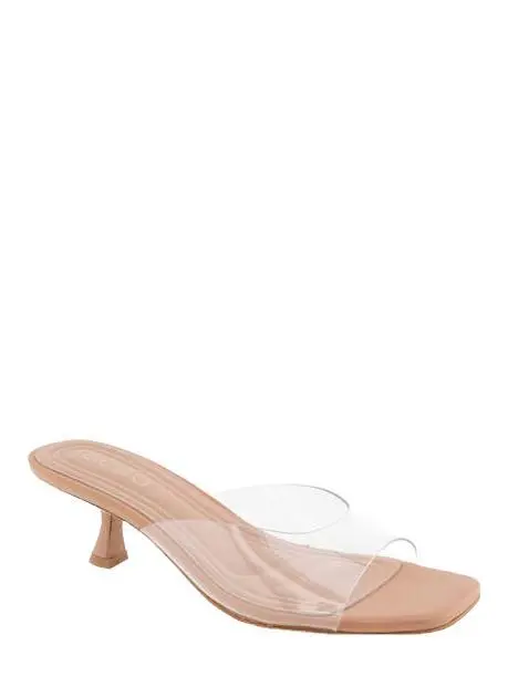 Bcbgmaxazria Inika 2 Slide Sandal - Clear/ Tan