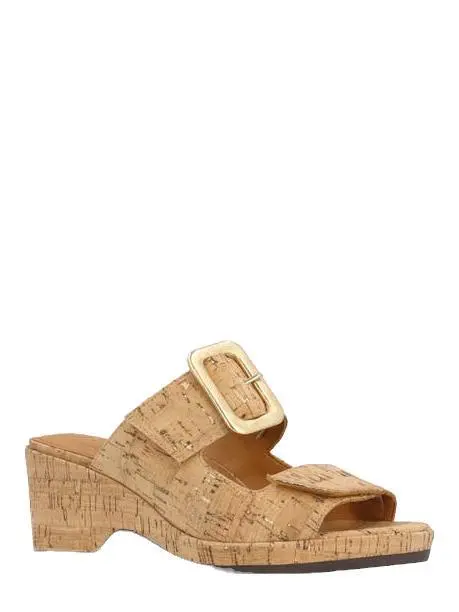 L'AMOUR DES PIEDS Minetta Sandal - Natural/ Gold