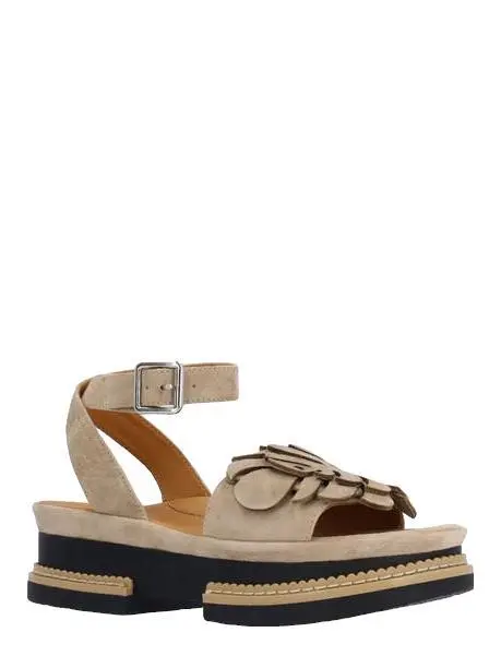 L'AMOUR DES PIEDS Alaric Platform Sandals - Taupe