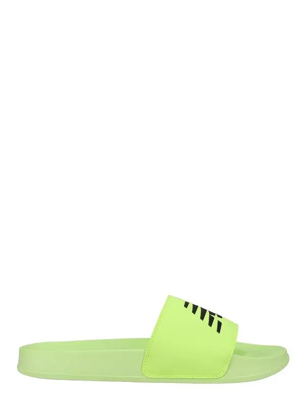 NEW BALANCE 200in Slides - Bleached Lime Glo/black