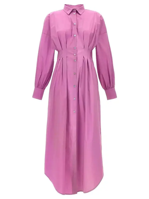 LE TWINS Cristiana Shirt Dress - Purple