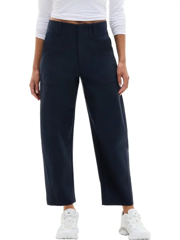 Athleta High-rise Barrel Leg Pants - Navy