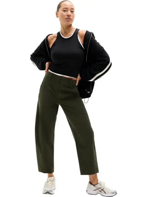 Athleta High-rise Barrel Leg Pants - Aspen Olive