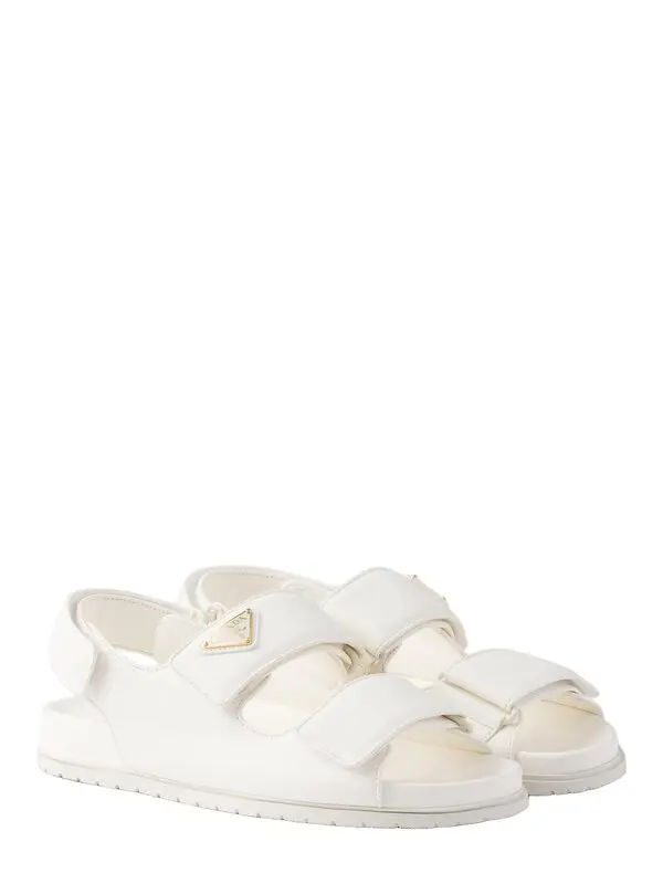 Prada Nappa Leather Sandals - Ivory