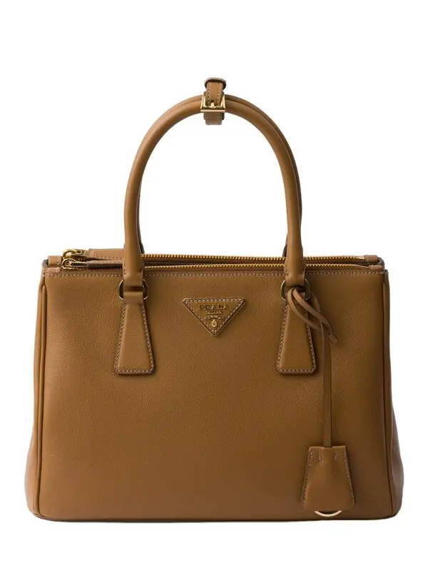 Prada Galleria Medium Leather Bag - Caramel