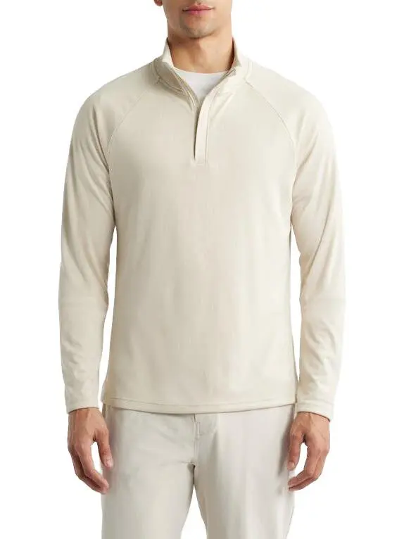 Zella Course Quarter-zip Pullover - Beige Birch