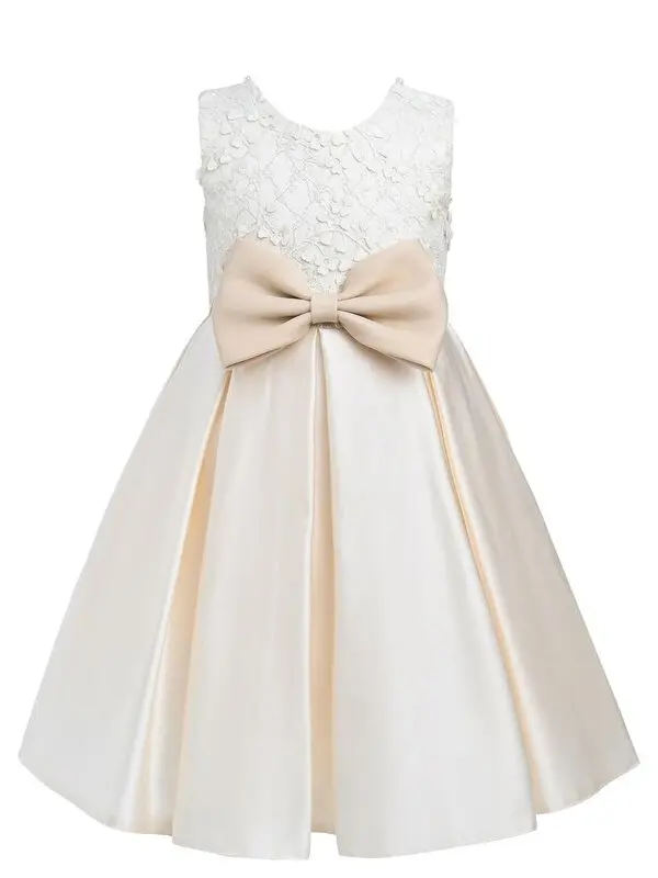 TULLEEN Hampton Embroidered Dress - Champagne