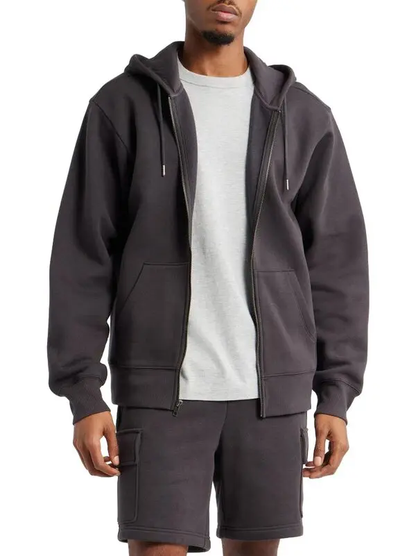 Bp. Front Zip Hoodie - Black Faded