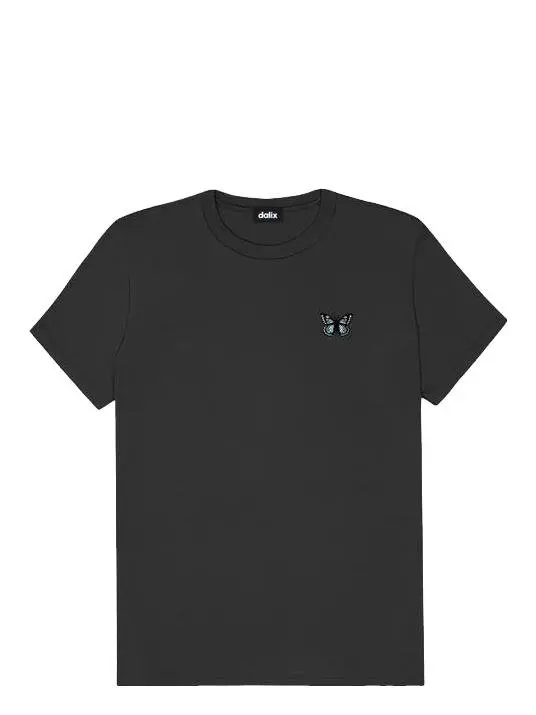 DALIX Butterfly Relaxed Tee - Dark Gray