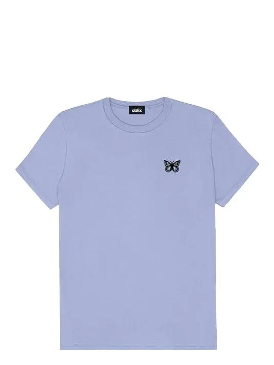 DALIX Butterfly Relaxed Tee - Lavender Blue