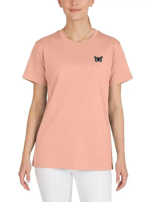 DALIX Butterfly Relaxed Fit Tee - Terracotta