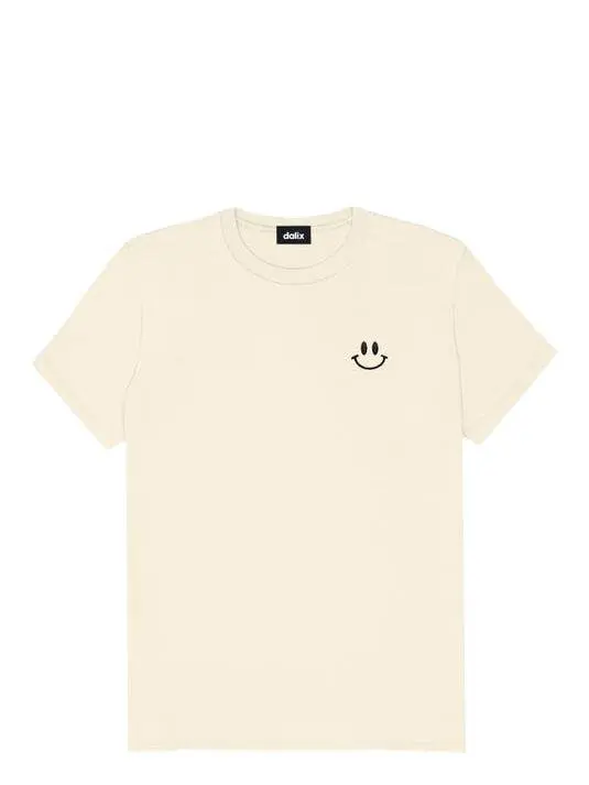 DALIX Smile Face Tee - Natural