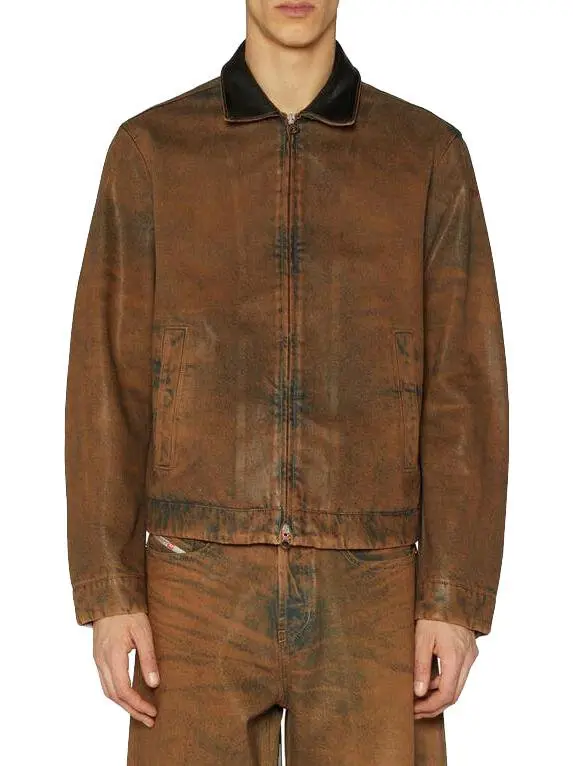 DIESEL® Rohe Denim Jacket - Rust Wash Denim