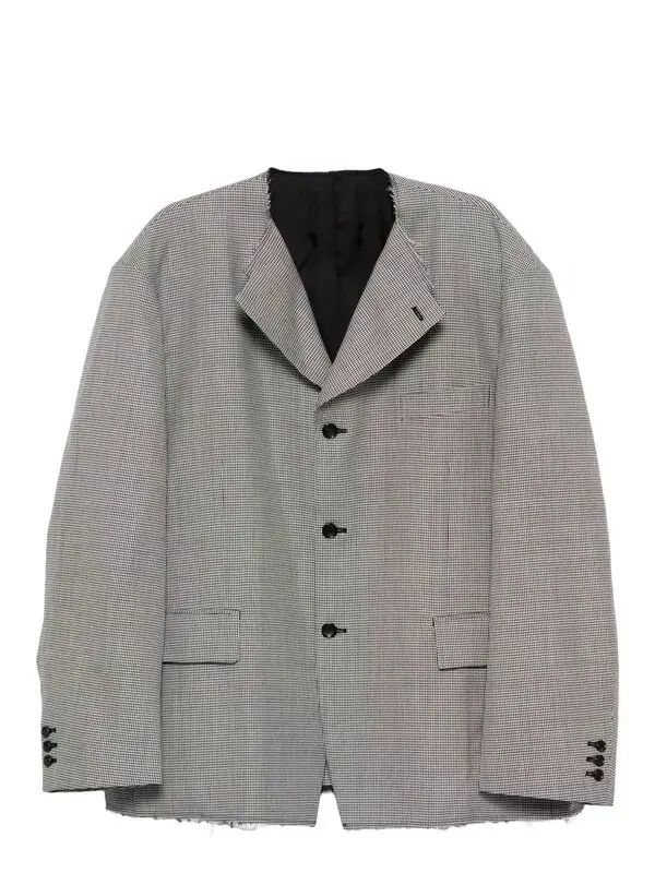 BLACK COMME DES GARÇONS Single-breasted Blazer - Black