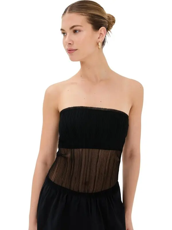 Simkhai Emberly Tube Top - Black