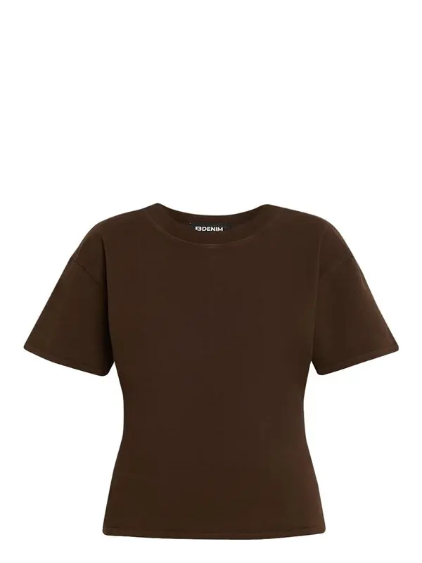 EB DENIM Eero Slim Fit T-shirt - Brown