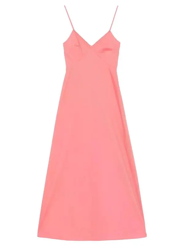Patrizia Pepe Cotton Maxi Dress - Pink