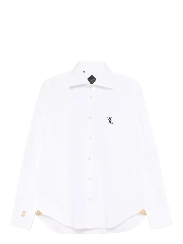BILLIONAIRE Logo-embroidered Shirt - White