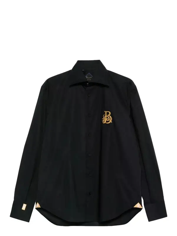 BILLIONAIRE Logo-embroidered Shirt - Black
