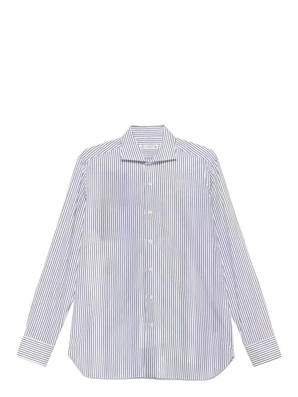 LUIGI BORRELLI Striped Shirt - White