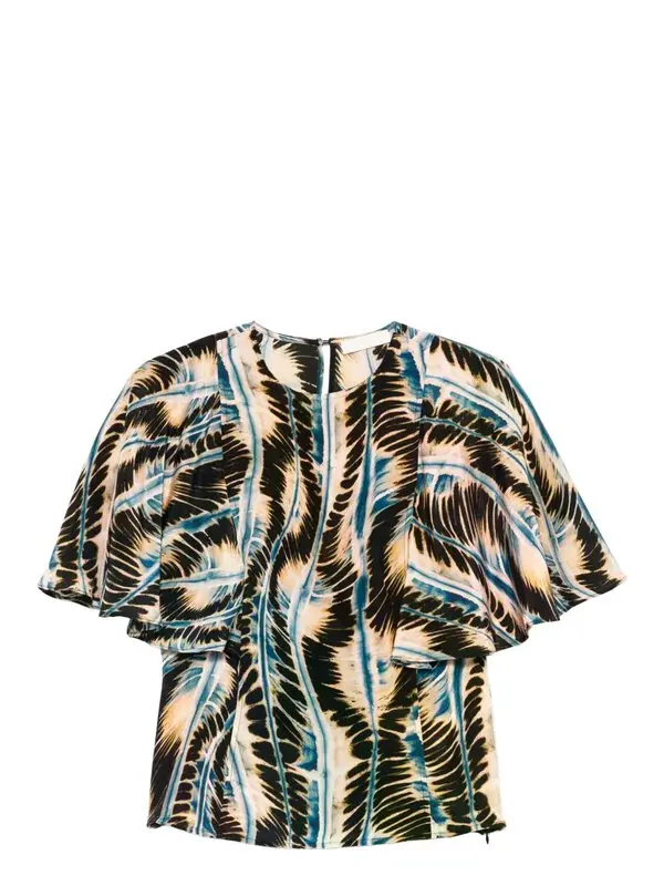 Ulla Johnson Ada Printed Blouse - Brown