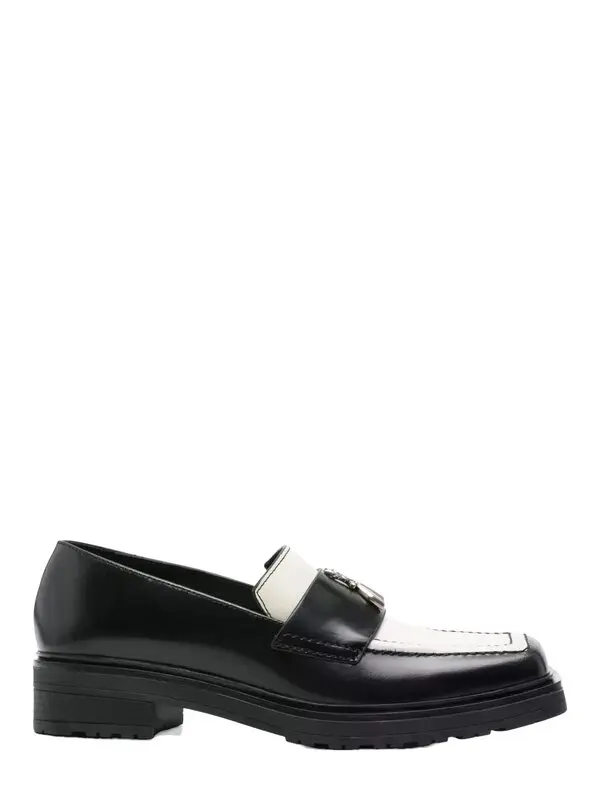 Patrizia Pepe Leather Loafers - Black