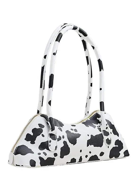 MELIE BIANCO Dakota East West Shoulder Bag - Cow Print