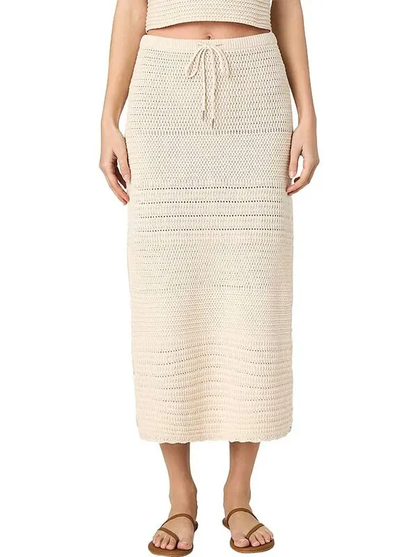 French Connection Nellis Crocheted Skirt - Ecru
