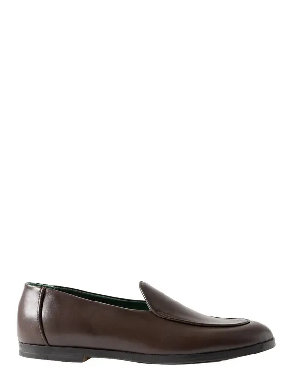 VINNY'S Belgee Leather Loafers - Brown