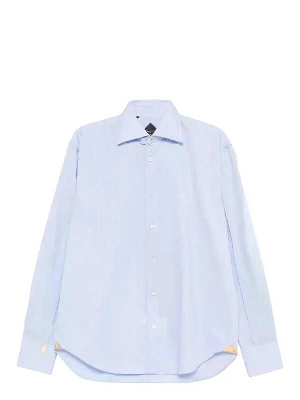 BILLIONAIRE Logo-embroidered Shirt - Blue