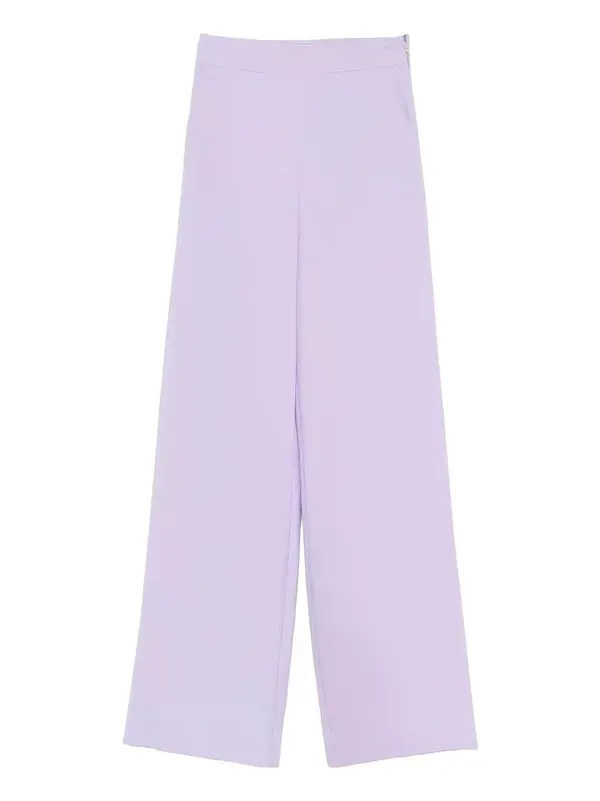 Patrizia Pepe Crepe Trousers - Purple