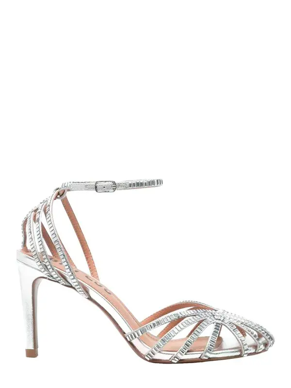 BIBI LOU 85mm Serabi Pumps - Silver