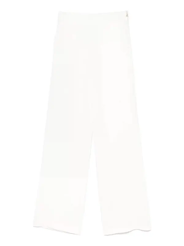 Patrizia Pepe Crepe Trousers - White