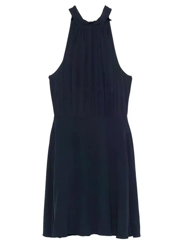 Patrizia Pepe Halterneck Mini Dress - Blue