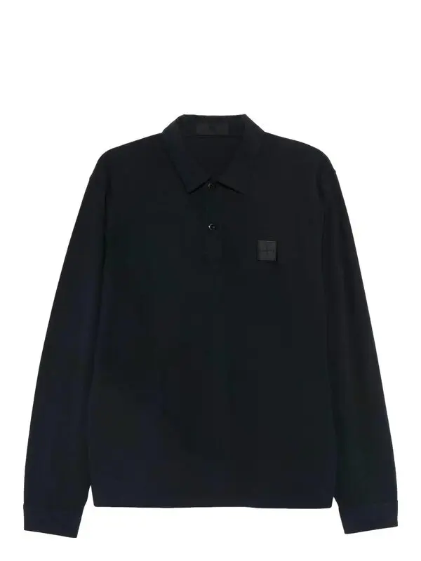 Stone Island Cotton Ghost-patch Polo Shirt - Blue