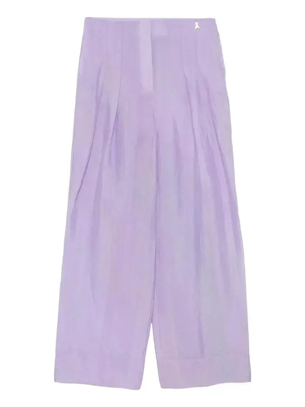 Patrizia Pepe Fluid Over Palazzo Pants - Purple