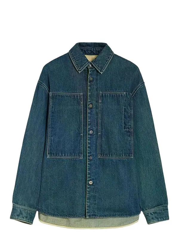 JIL SANDER Long-sleeve Denim Shirt - Blue